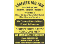 Leaflets for You, Manchester | Circular & Sample Distributors - Yell